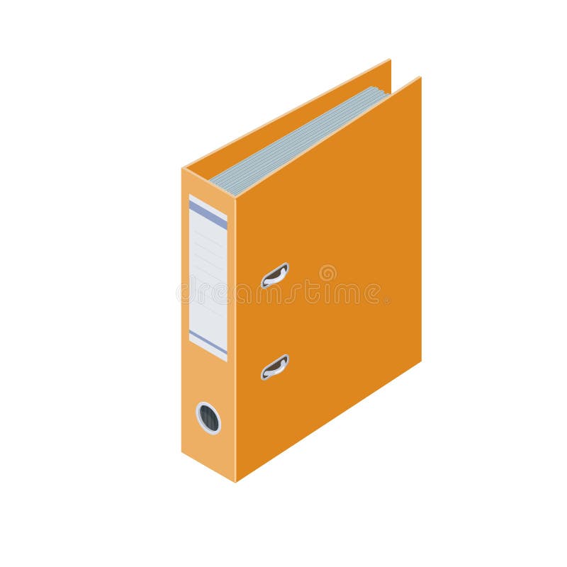 Yellow Folder Binder. Office Folder File. Office Stationery Stock ...