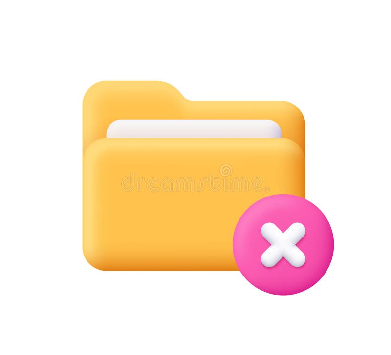 Delete Folder Icon Cancel Stock Illustrations – 966 Delete Folder Icon ...