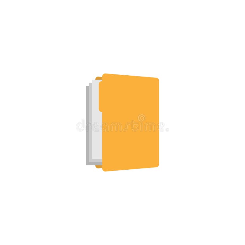 Yellow Folder Graphic Design Template Vector Illustration Stock Vector ...