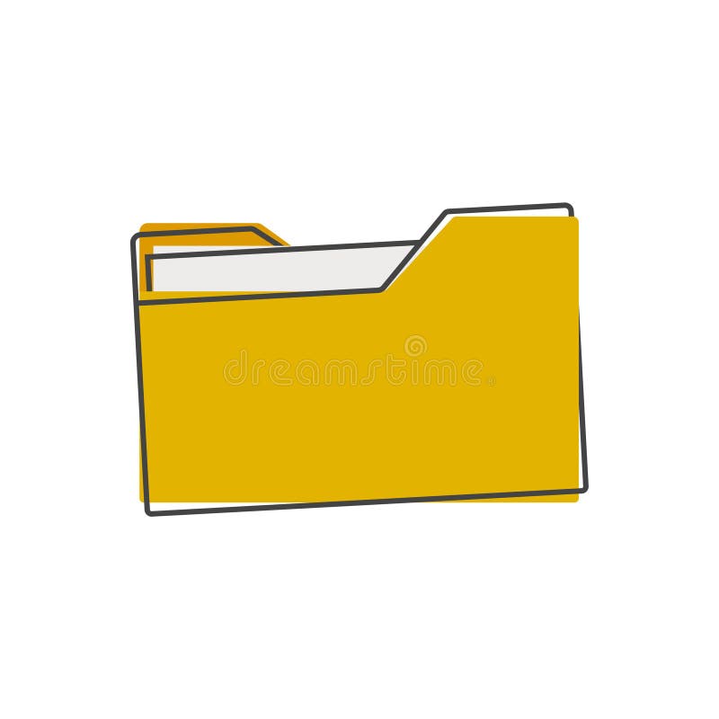 Paper Folder Icon Cartoon Style Stock Illustrations – 1,032 Paper ...
