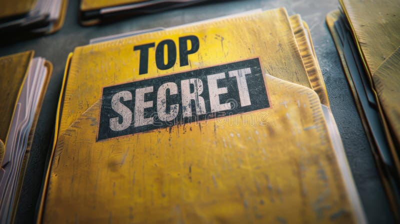 The Top Secret File. AI Generated Stock Photo - Image of information ...