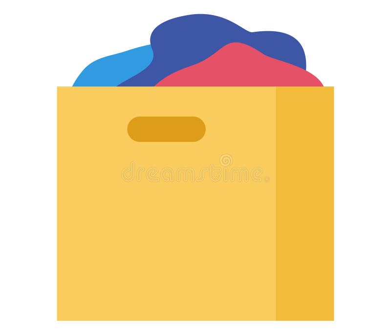 Yellow Folder with Multicolored Papers Sticking Out. Office ...