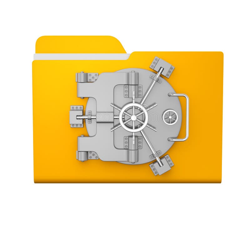 Steel Folder Vault stock illustration. Illustration of protect - 81374254