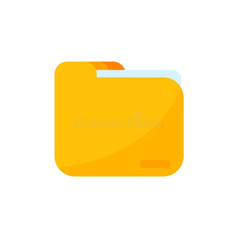 Yellow Folders for Organizing Documents. Sorting Large Amounts of Data ...
