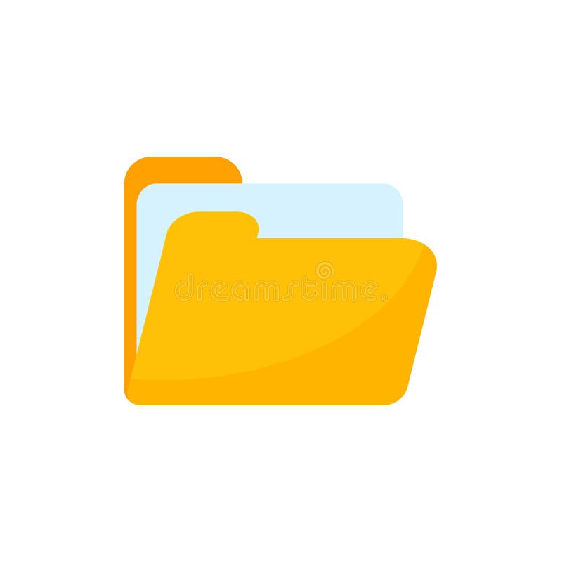 Yellow Folders for Organizing Documents. Sorting Large Amounts of Data ...
