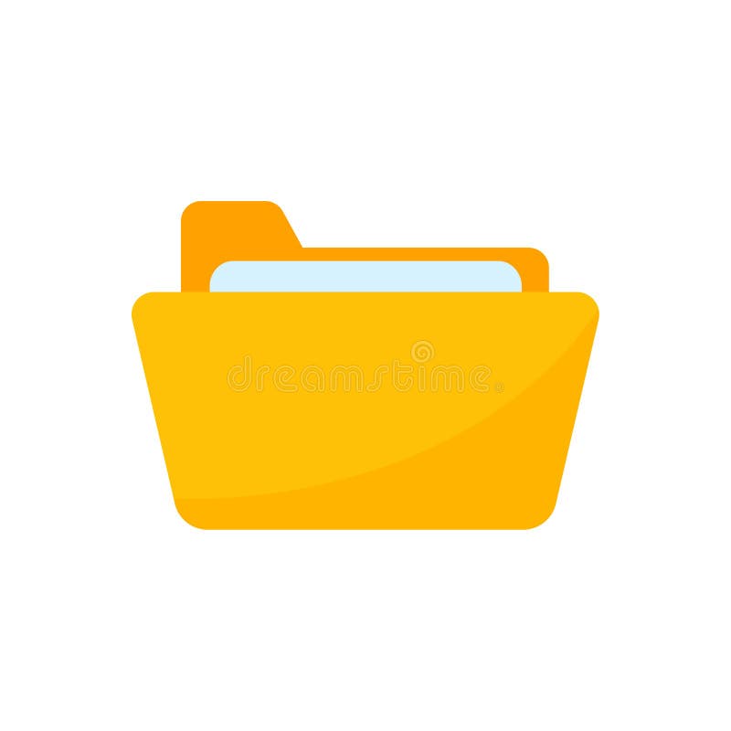 Yellow Binder Folders Design Stock Illustrations – 269 Yellow Binder ...