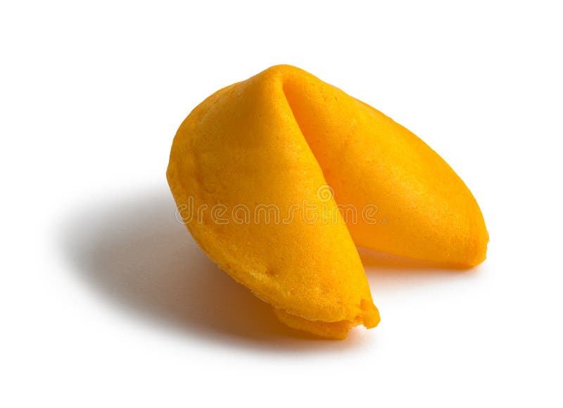 Yellow Fortune Cookie stock image. Image of food, china - 233121305