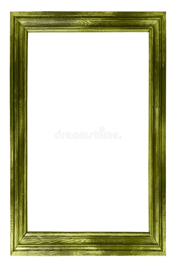 Beautiful Yellow Frame Isolated on White Background Stock Photo - Image ...