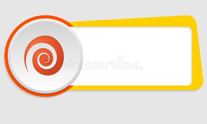 Yellow frame stock vector. Illustration of helix, circle - 48625148