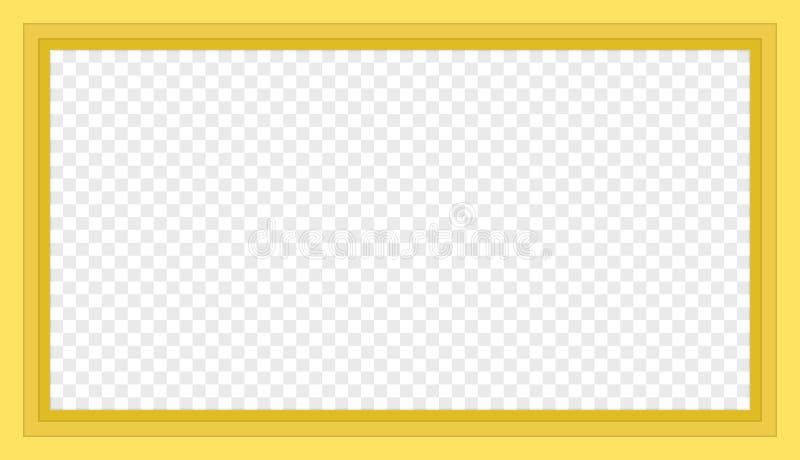 Yellow Frame Vector Illustration Transparent Background . Frame Photos ...