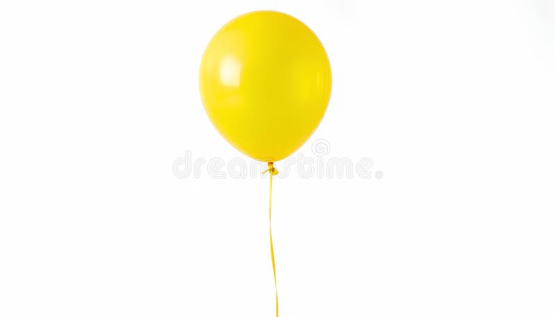Yellow Fresh Ballon on White Background Transparent Stock Illustration ...