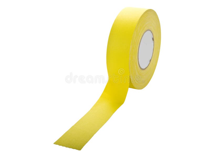 A Roll of Yellow and Black Caution Tape Stock Image - Image of ...