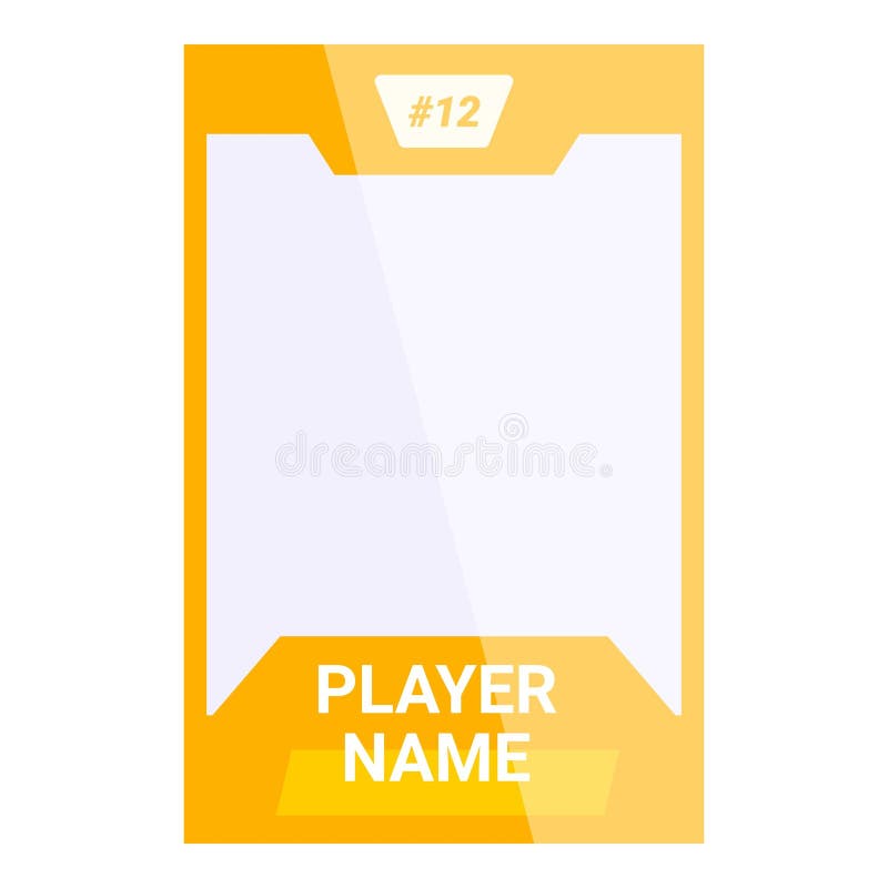 Yellow Gaming Panel Interface Element Showing Player Name Stock Vector ...