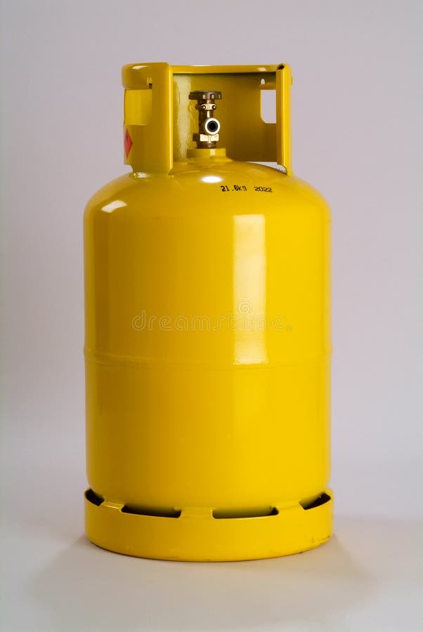 Yellow gas balloon stock photo. Image of industry, bottled - 56010290