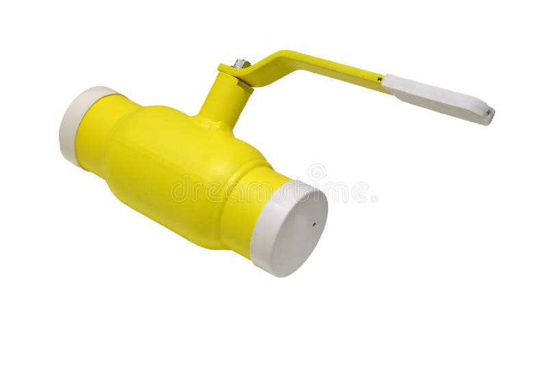 Yellow gas valve stock image. Image of valve, technology - 78607097