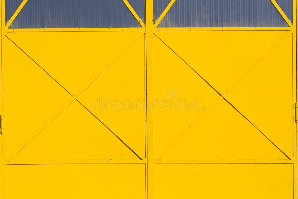 Yellow gate stock photo. Image of architecture, modern - 11869544