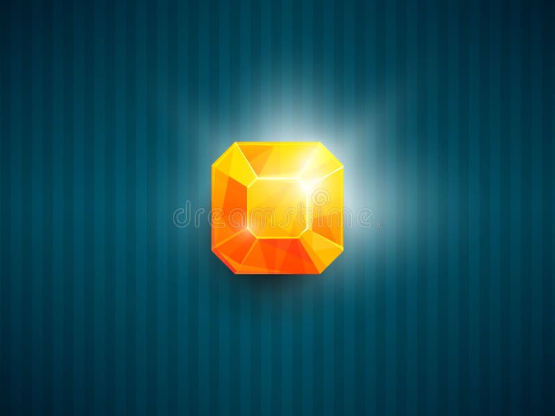 Yellow gem stock illustration. Illustration of rich, background - 27580092