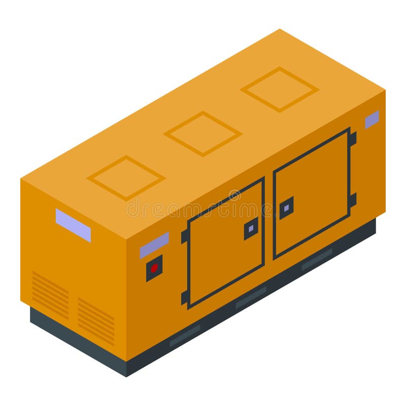 Yellow Generator Icon Isometric Vector. Power Energy Stock Vector ... Yellow Generator Icon Isometric Vector. Power Energy Stock Vector ...