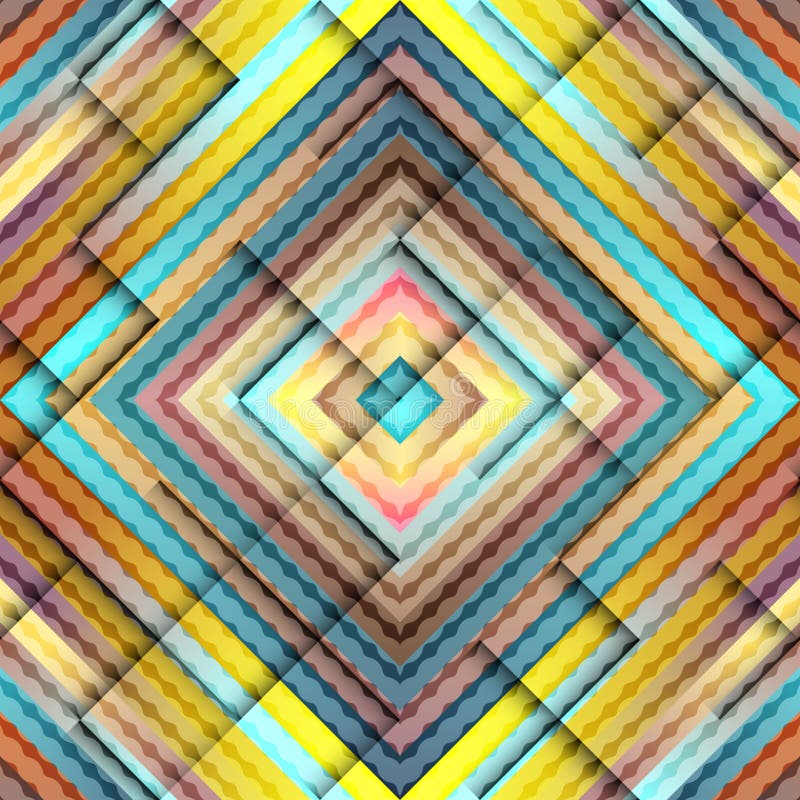 Yellow Geometric Abstract Pattern Stock Vector - Illustration of ...