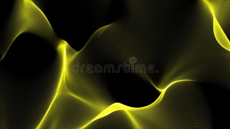 Yellow Geometric Abstract Technology and Science Background, Geometric ...