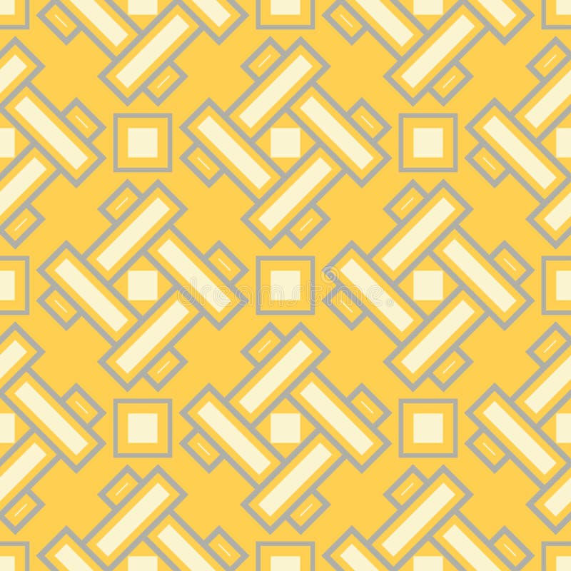 Yellow Geometric Background. Bright Seamless Pattern Stock Vector ...