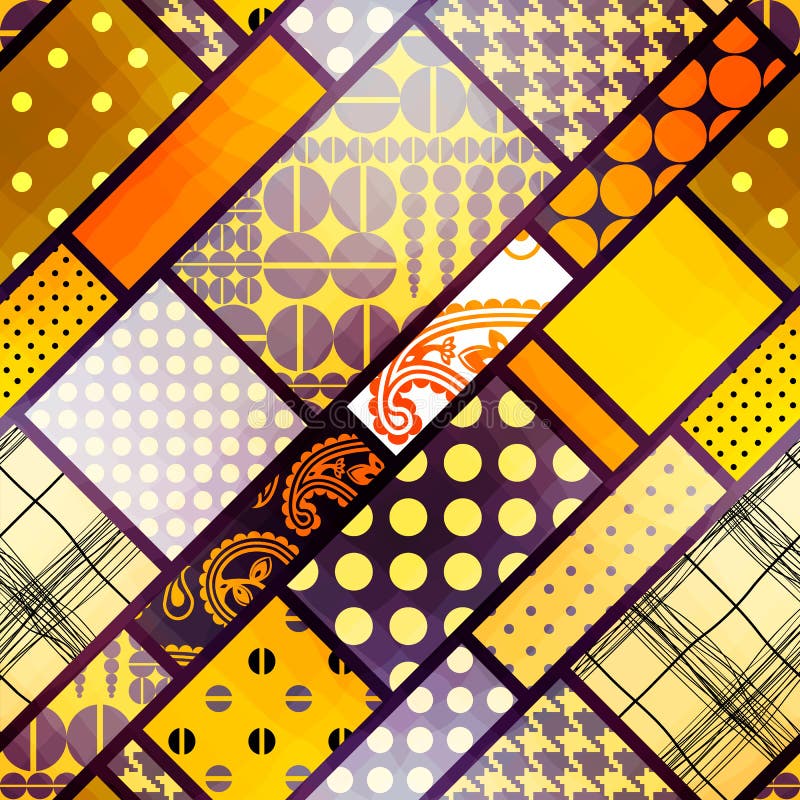 Yellow geometric pattern stock vector. Illustration of curve - 40752987