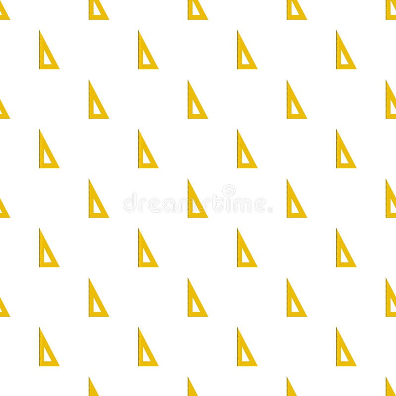 Yellow Geometric Ruler Pattern Seamless Stock Illustration ...