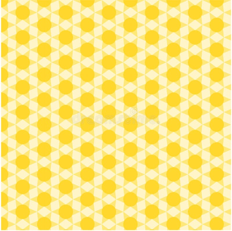 Yellow Geometric Seamless Pattern Stock Illustration - Illustration of ...