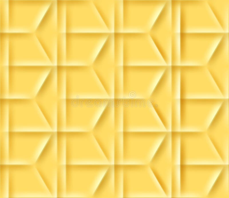 Yellow Geometric Seamless Pattern for Wrapper, Wallpaper or Abstract ...