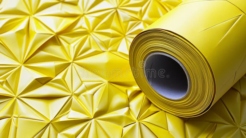 Yellow Geometric Wallpaper with a Realistic Look and Vibrant Colors ...