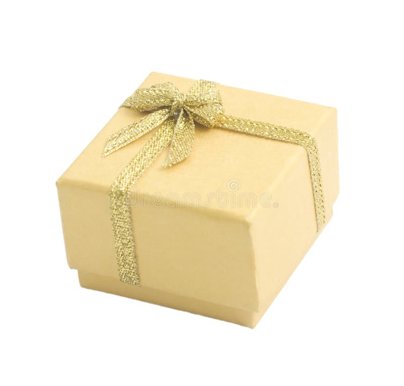 Yellow gift box stock photo. Image of celebration, surprise - 14700298
