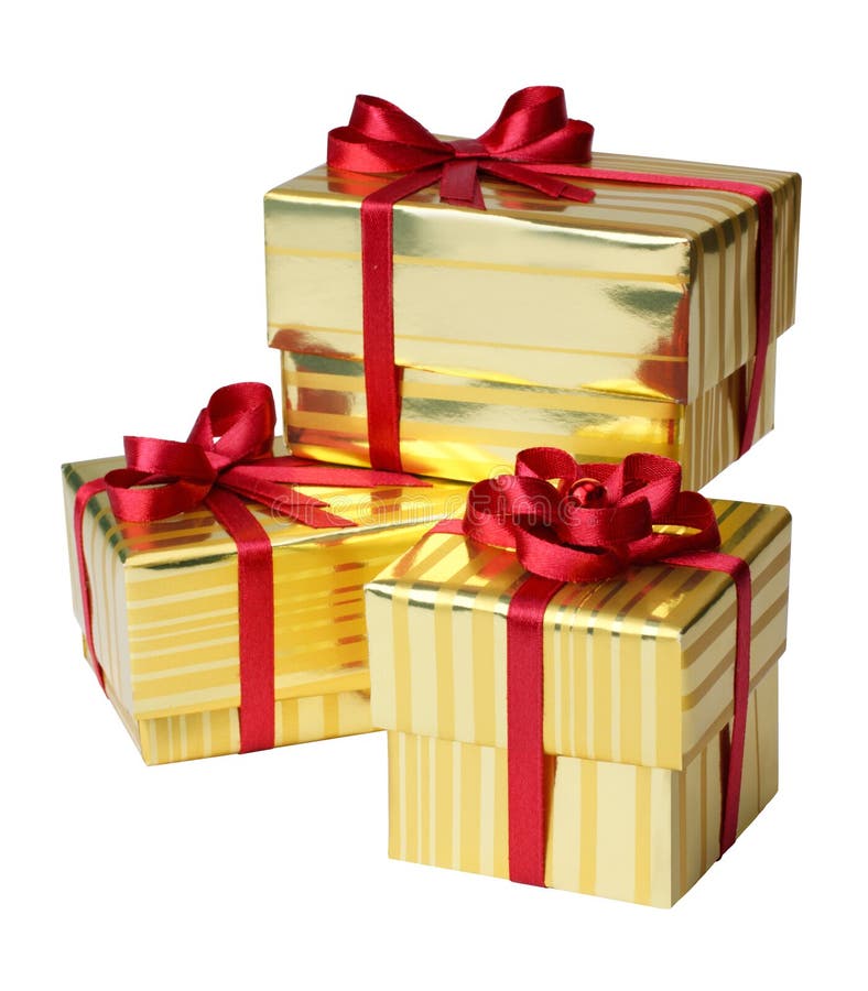 A Yellow Gift Box with Black Ribbon Puts on Black and Yellow Background ...