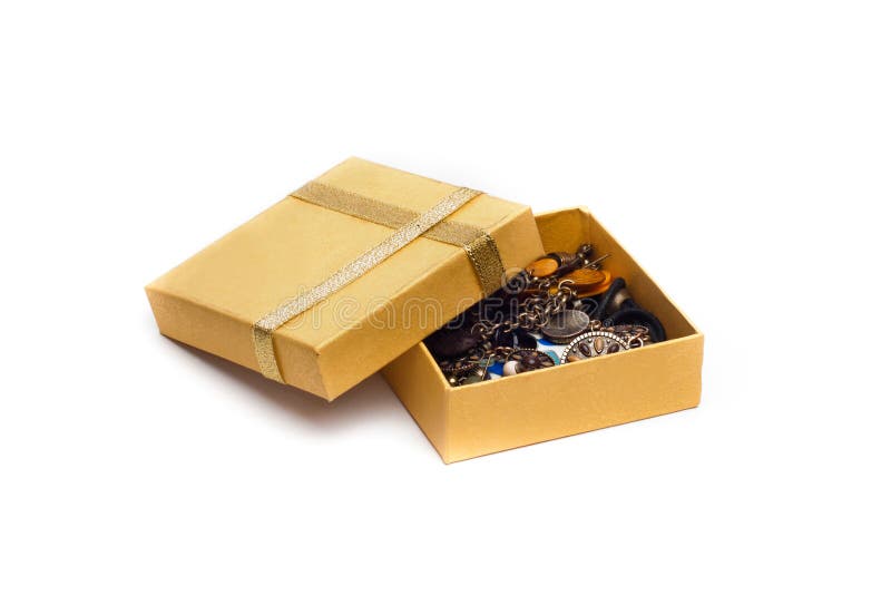 A Yellow Gift Box with Black Ribbon Puts on Black and Yellow Background ...