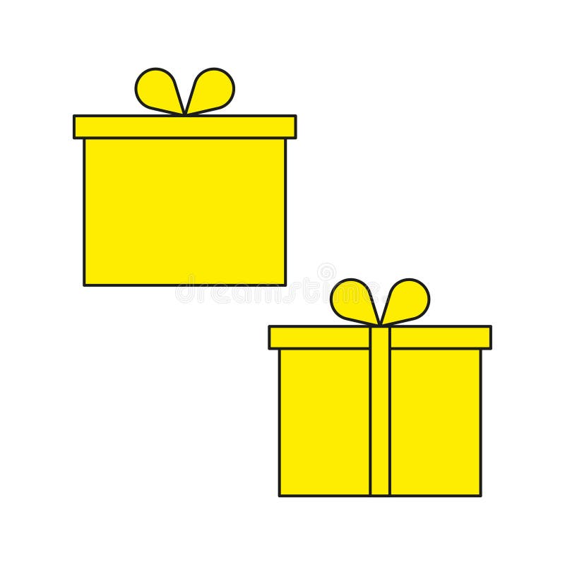 Yellow Gift Bag with Baby Accessories Pattern Stock Vector ...