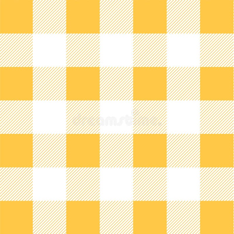 Yellow gingham stock illustration. Illustration of repeat - 31316654