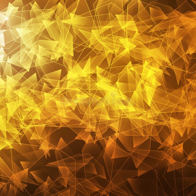 Yellow Glass Broken Space Background Stock Illustration - Illustration ...