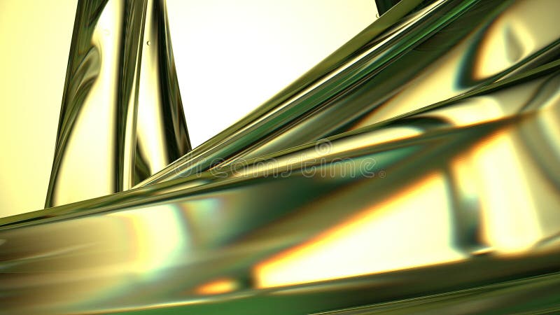 Yellow Glass Refreshing Organic Refraction and Reflection Beautiful ...