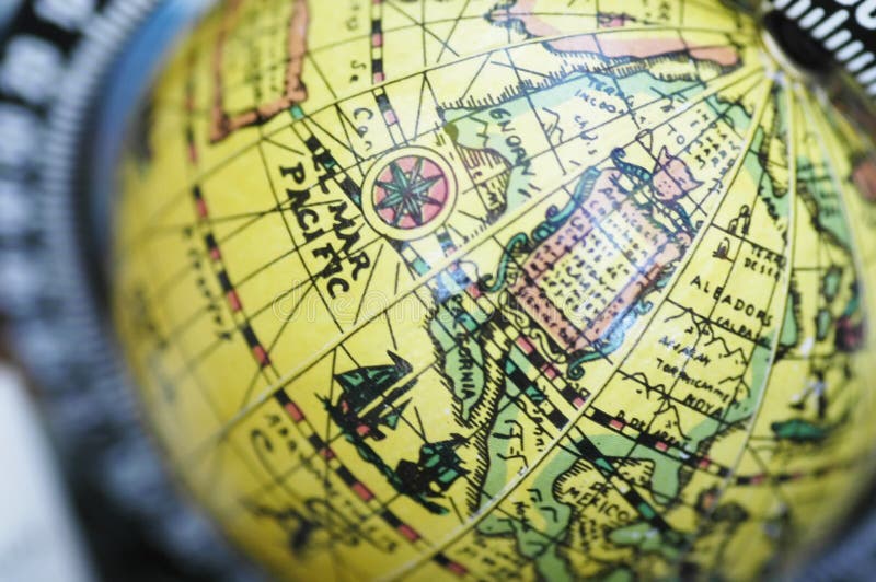 Yellow Globe stock image. Image of latitude, longitude - 197717
