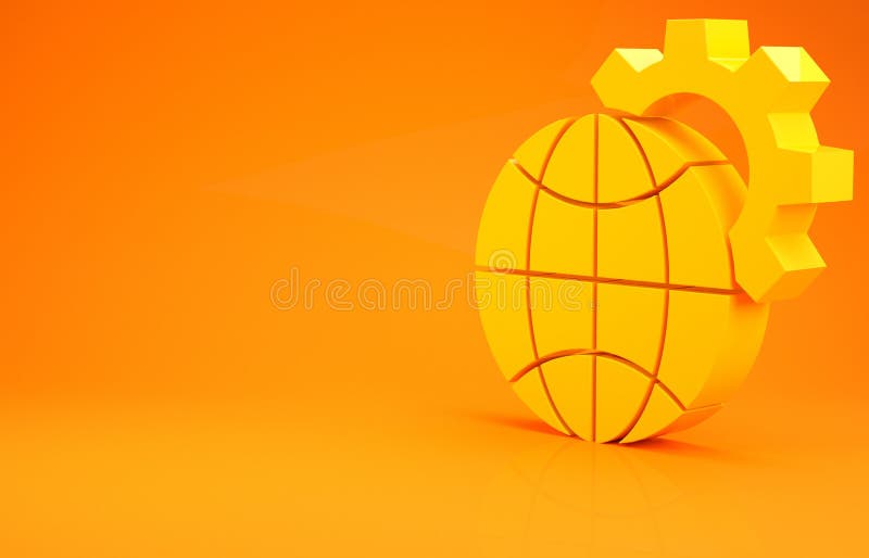Yellow globe stock illustration. Illustration of chocolate - 4846967