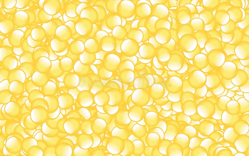Yellow Glossy Balls Beautiful Texture Stock Illustration - Illustration ...