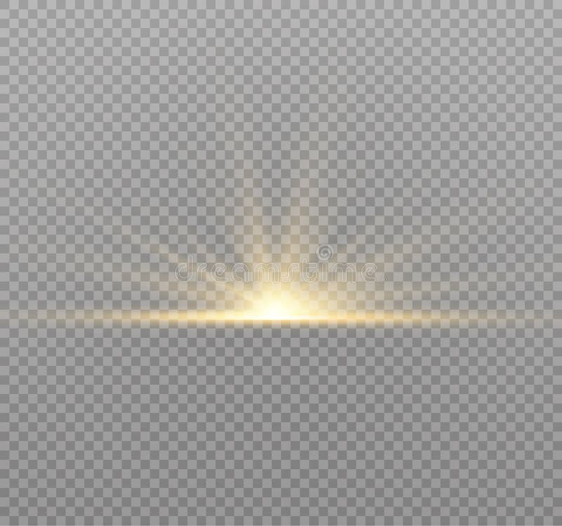 Yellow glowing light stock vector. Illustration of bright - 154303291