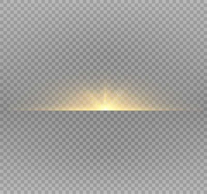 Yellow glowing light stock vector. Illustration of beam - 154309098