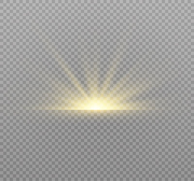 Yellow glowing light stock vector. Illustration of decoration - 154303006