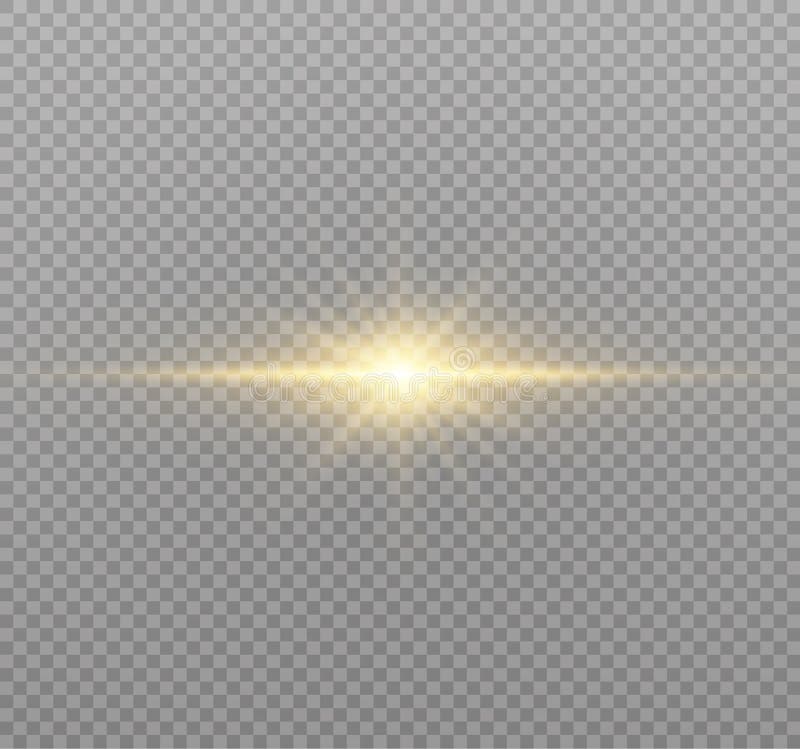 Yellow glowing light stock vector. Illustration of glare - 155342720