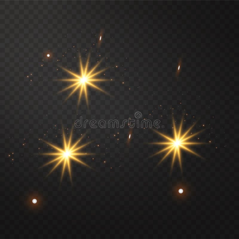 Yellow Glowing Light Burst Explosion with Transparent. Stock Vector ...