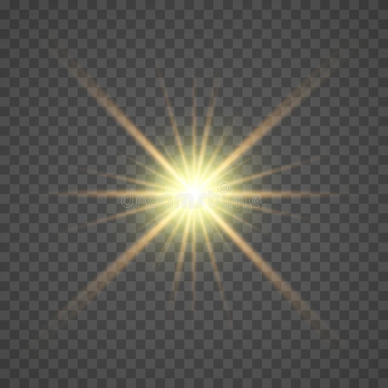 The Yellow Glowing Light Explodes with a Blast with a Transparent One ...