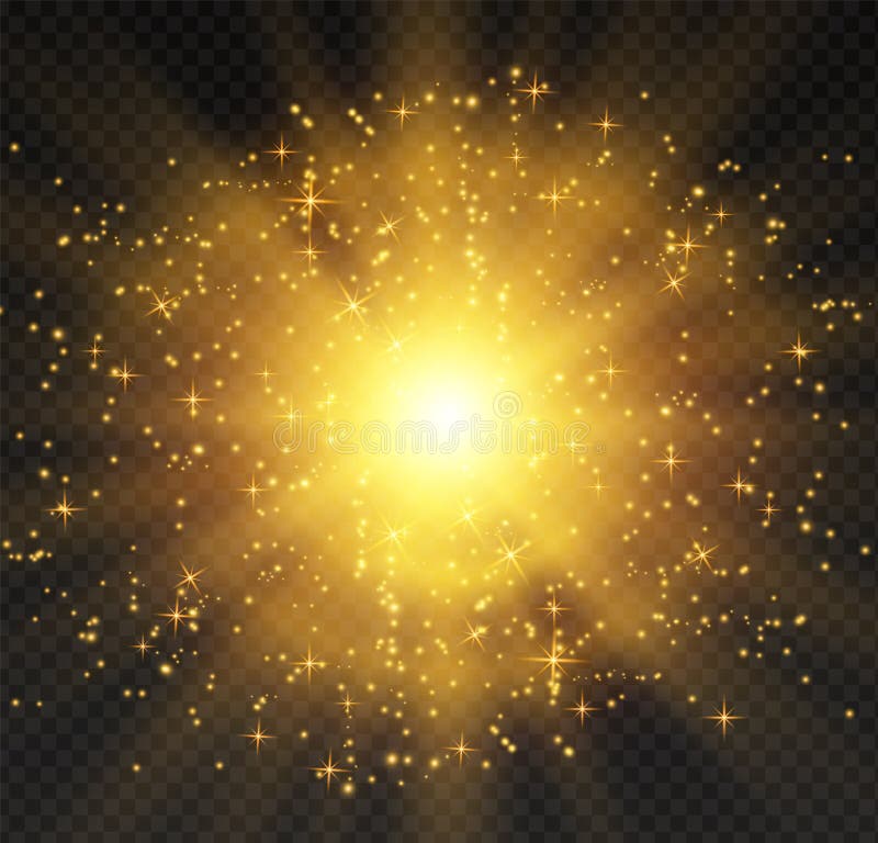 Yellow glowing light stock vector. Illustration of glowing - 146363642