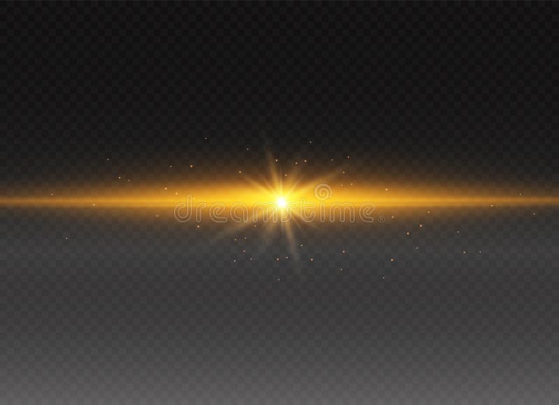 Yellow glowing light stock vector. Illustration of element - 154311065