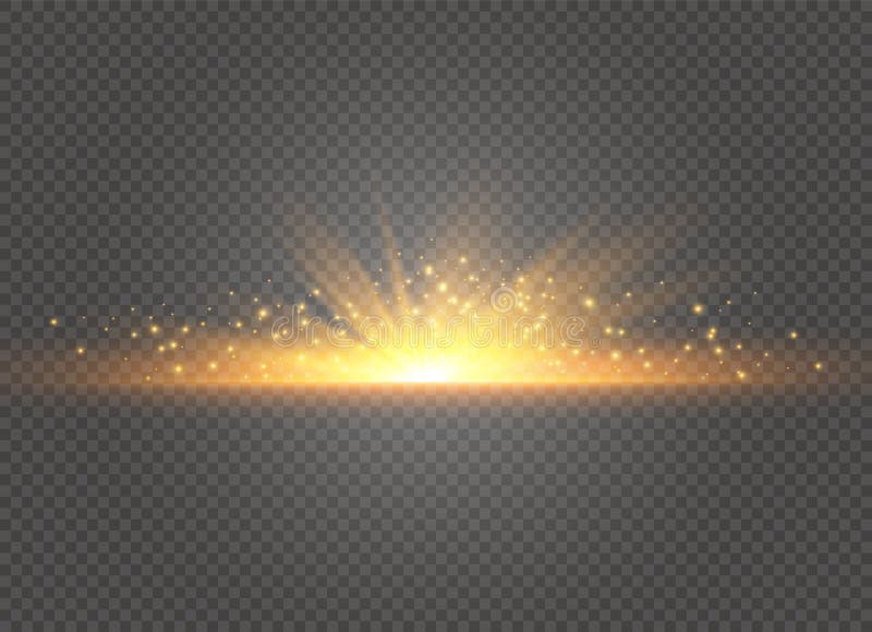 Yellow glowing light stock vector. Illustration of light - 154311082