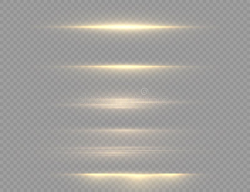 Yellow Glowing Light, Shining Sun, Bright Flash. Stock Vector ...